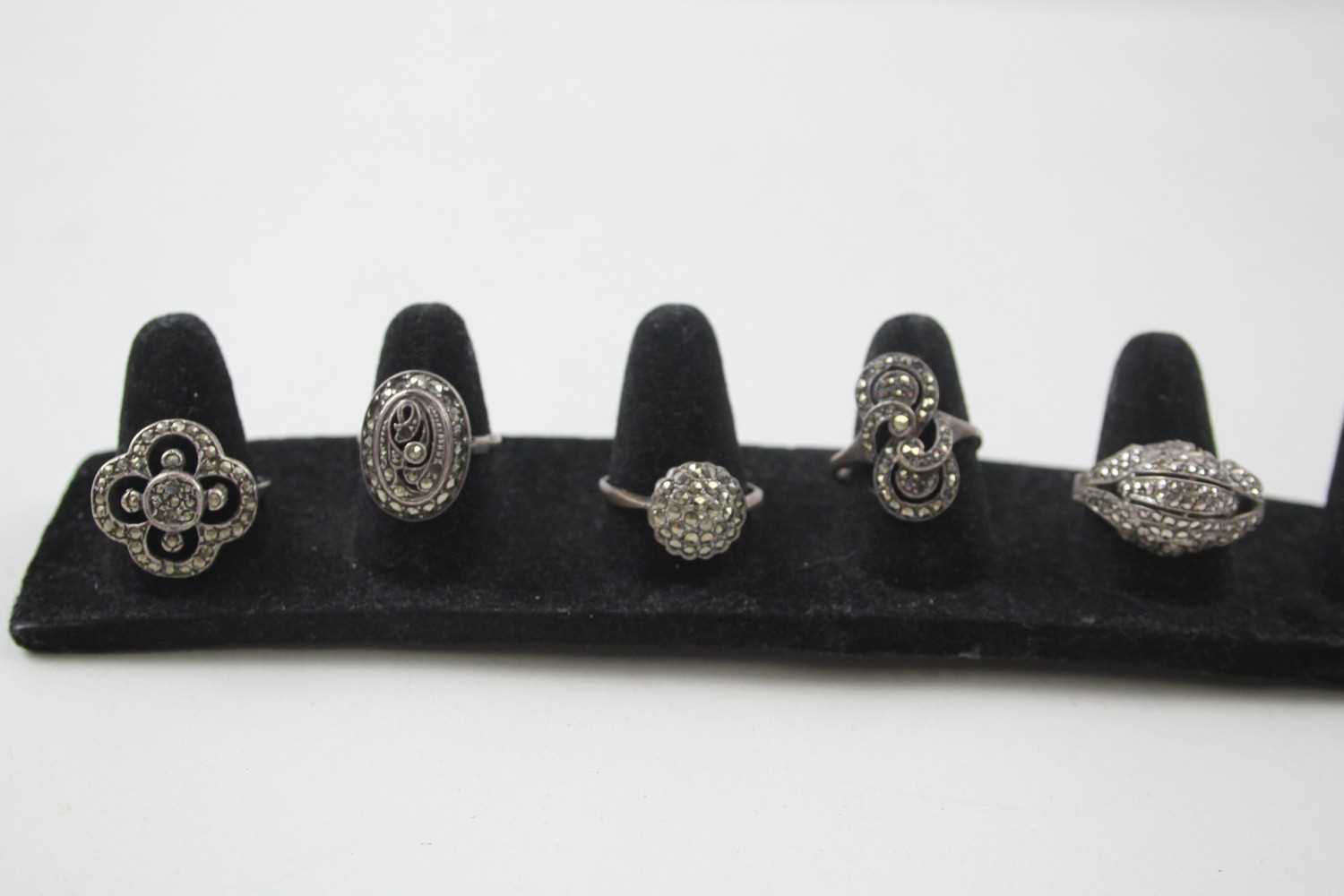 Lot 201 - A COLLECTION OF SILVER VINTAGE MARCASITE