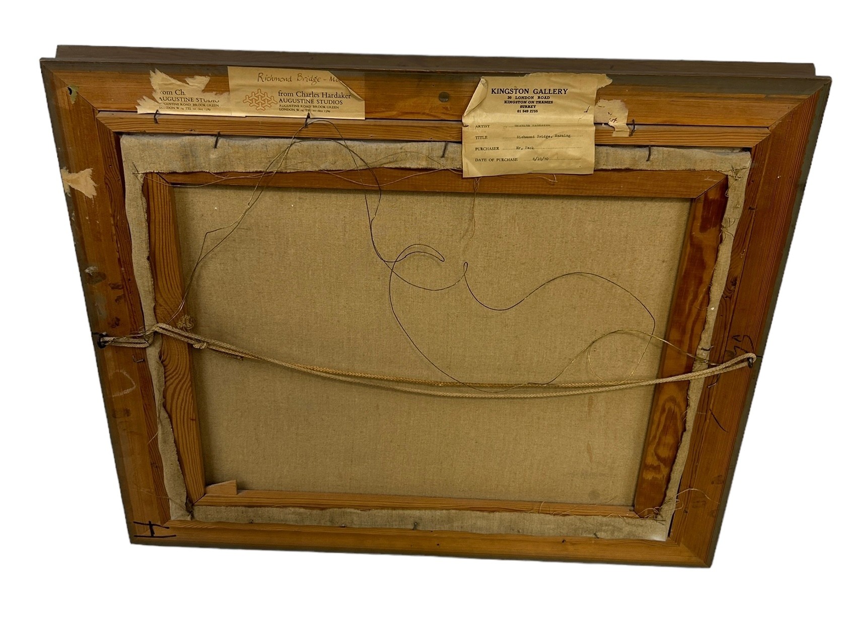 Lot 417 - CHARLES HARDAKER (BRITISH B.1934): AN OIL