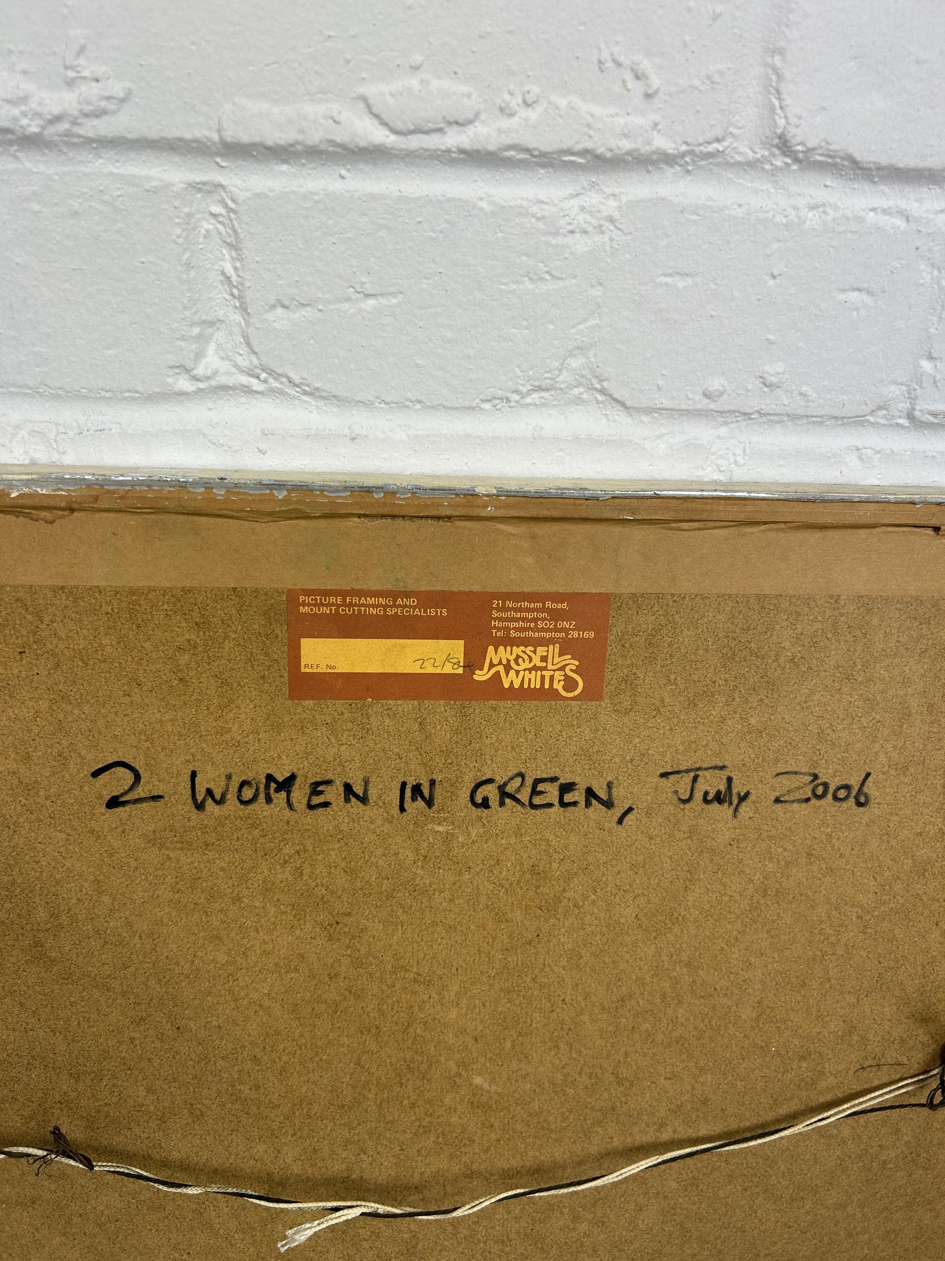 Lot 436 - AN ABSTRACT OIL PAINTING ON BOARD DEPICTING