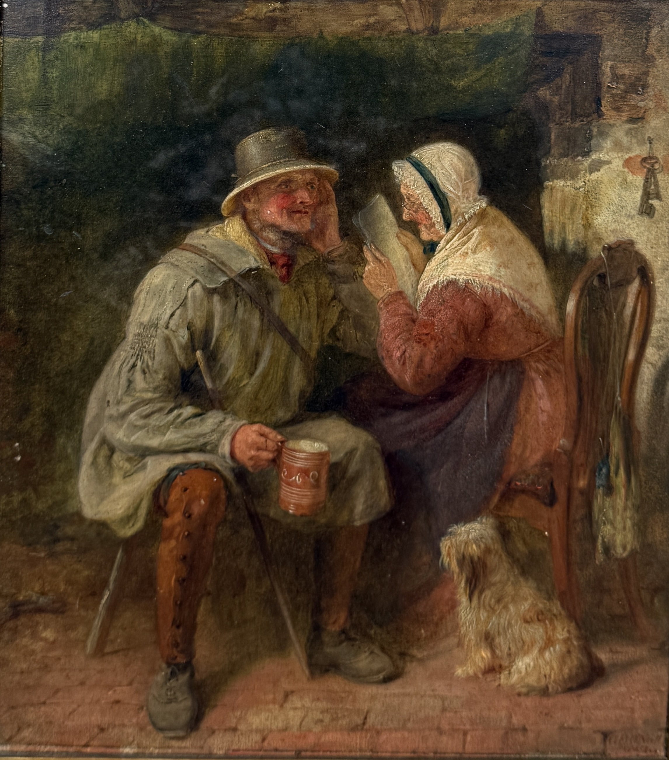 Lot 558 - GEORGE BERNARD O'NEILL (IRISH 1828-1917): AN