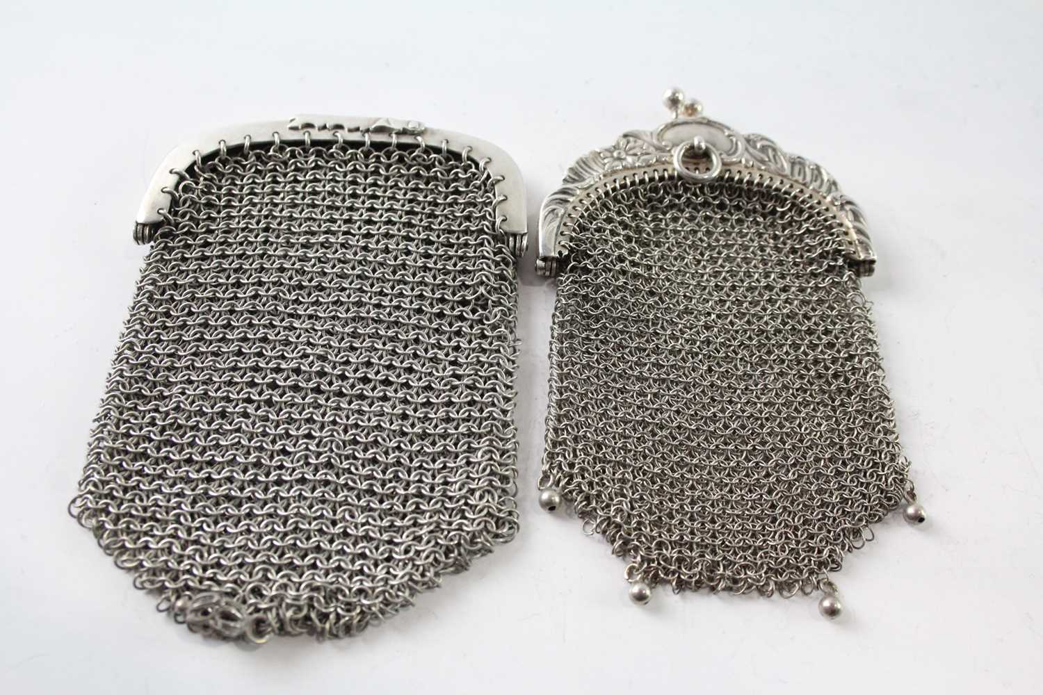 Lot 273 - TWO .925 STERLING SILVER CHAINMAIL LADIES
