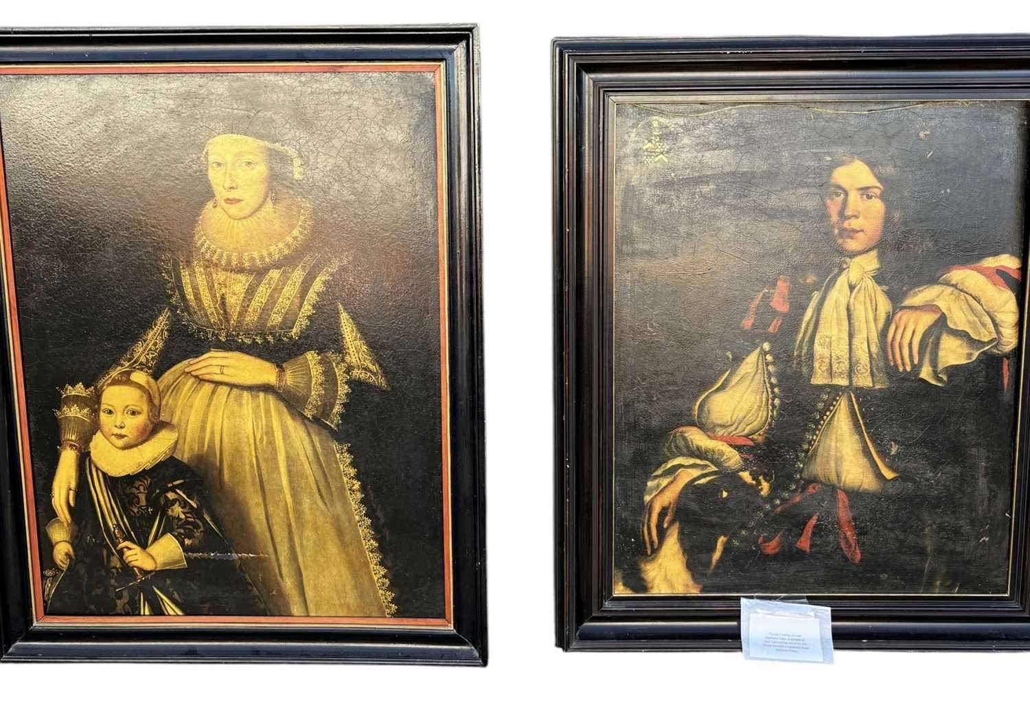 Lot 208 - A PAIR OF LARGE PRINTS ON CANVAS DEPICTING