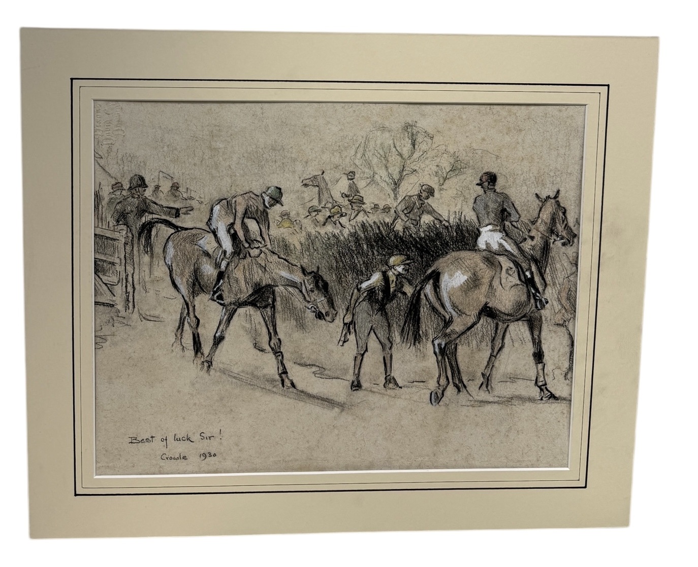 Lot 67 - NIGEL LOVETT (BRITISH B.1900): FINE CHALK AND