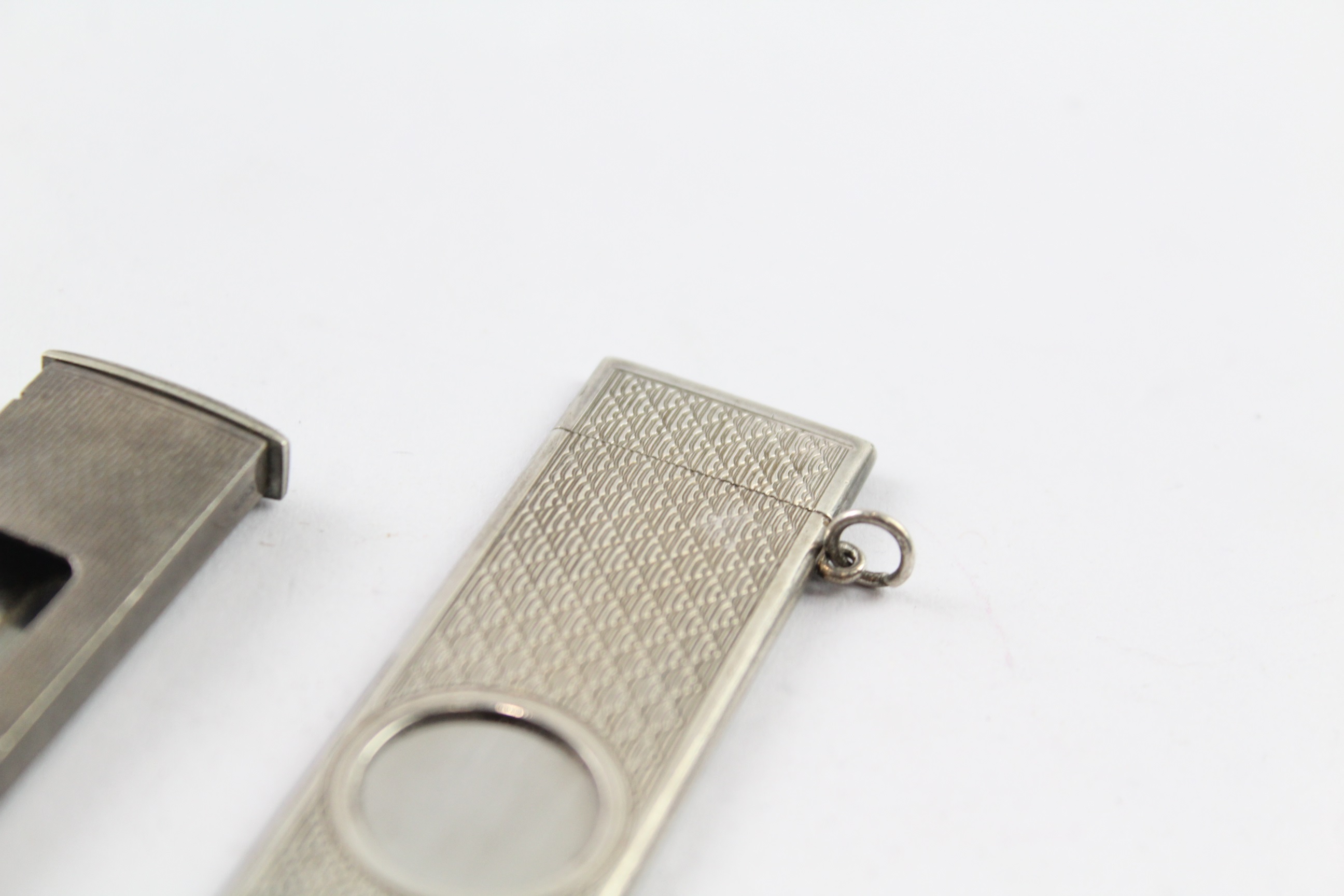 Lot 416 - TWO .925 STERLING SILVER CIGAR CUTTERS