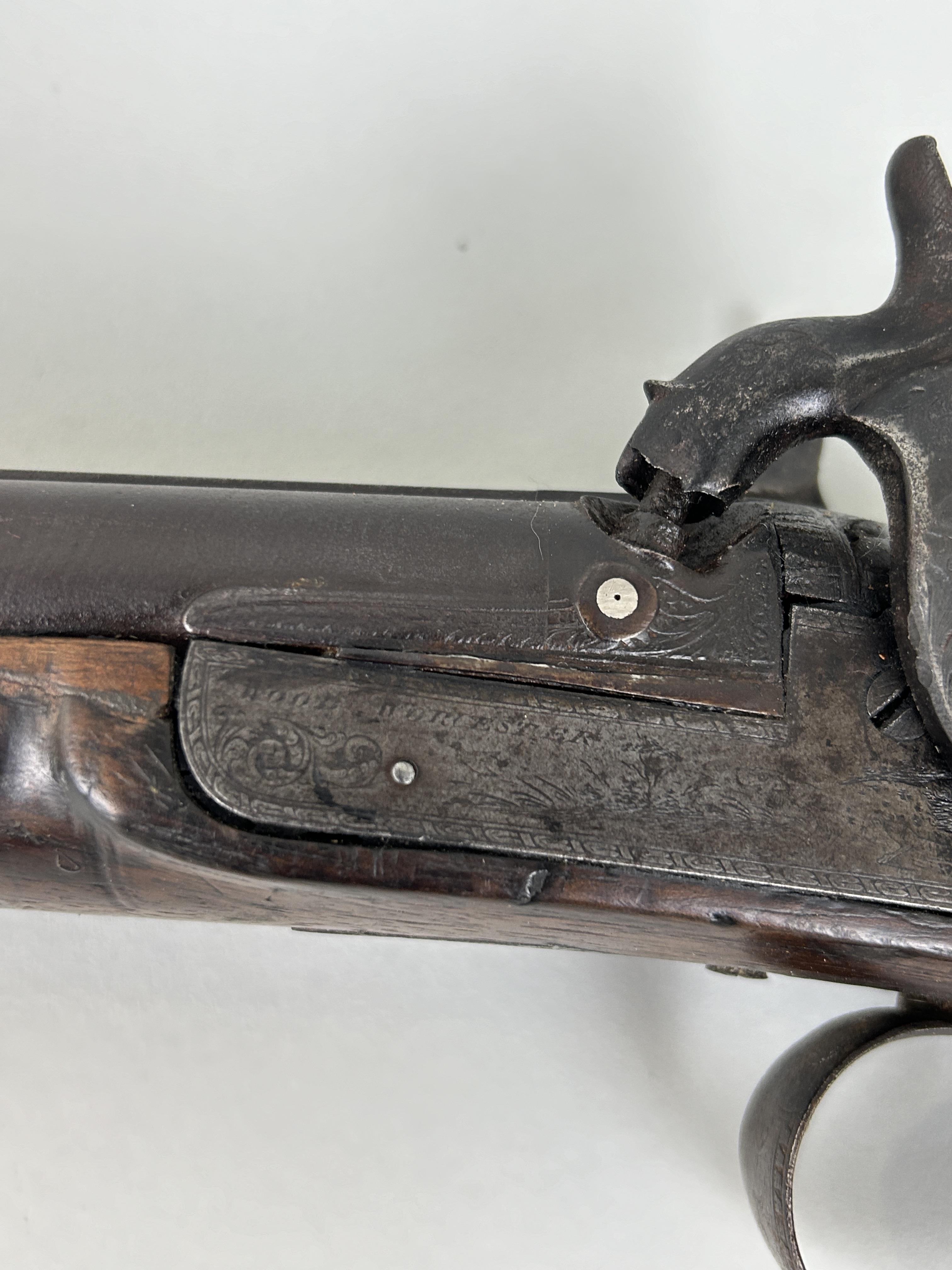 Lot 673 - AN ANTIQUE PERCUSSION CAP BY WOOD WORCESTER