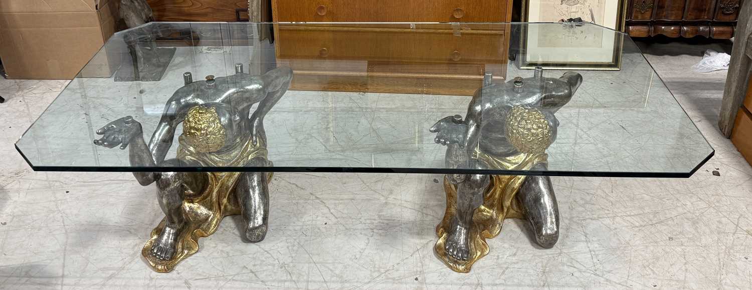 Lot 642 - AN ITALIAN DESIGNER 'BLACKAMOOR' TABLE WITH