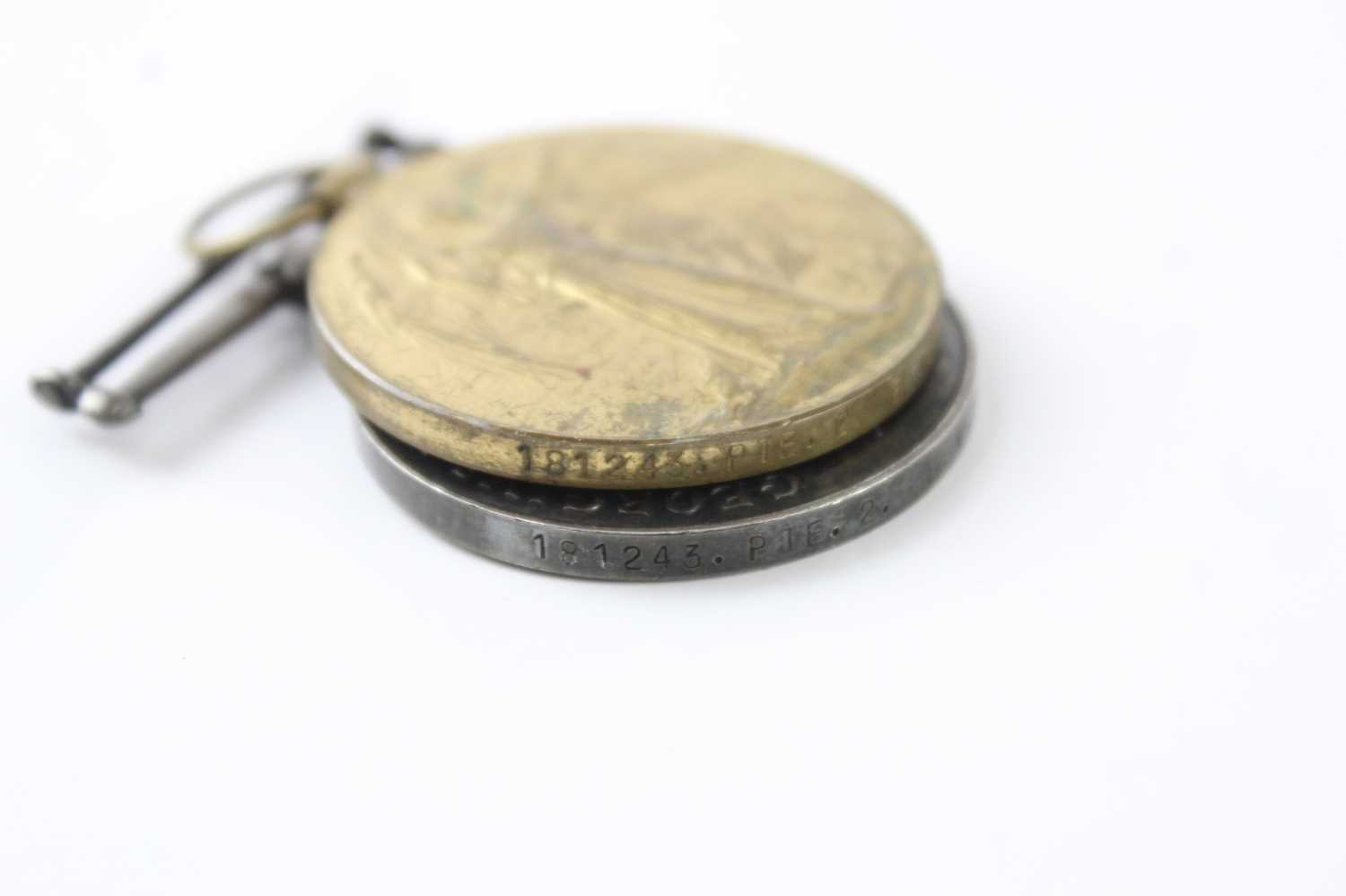 Lot 224 - A WW1 MEDAL OF PRIVATE SECOND CLASS E.V
