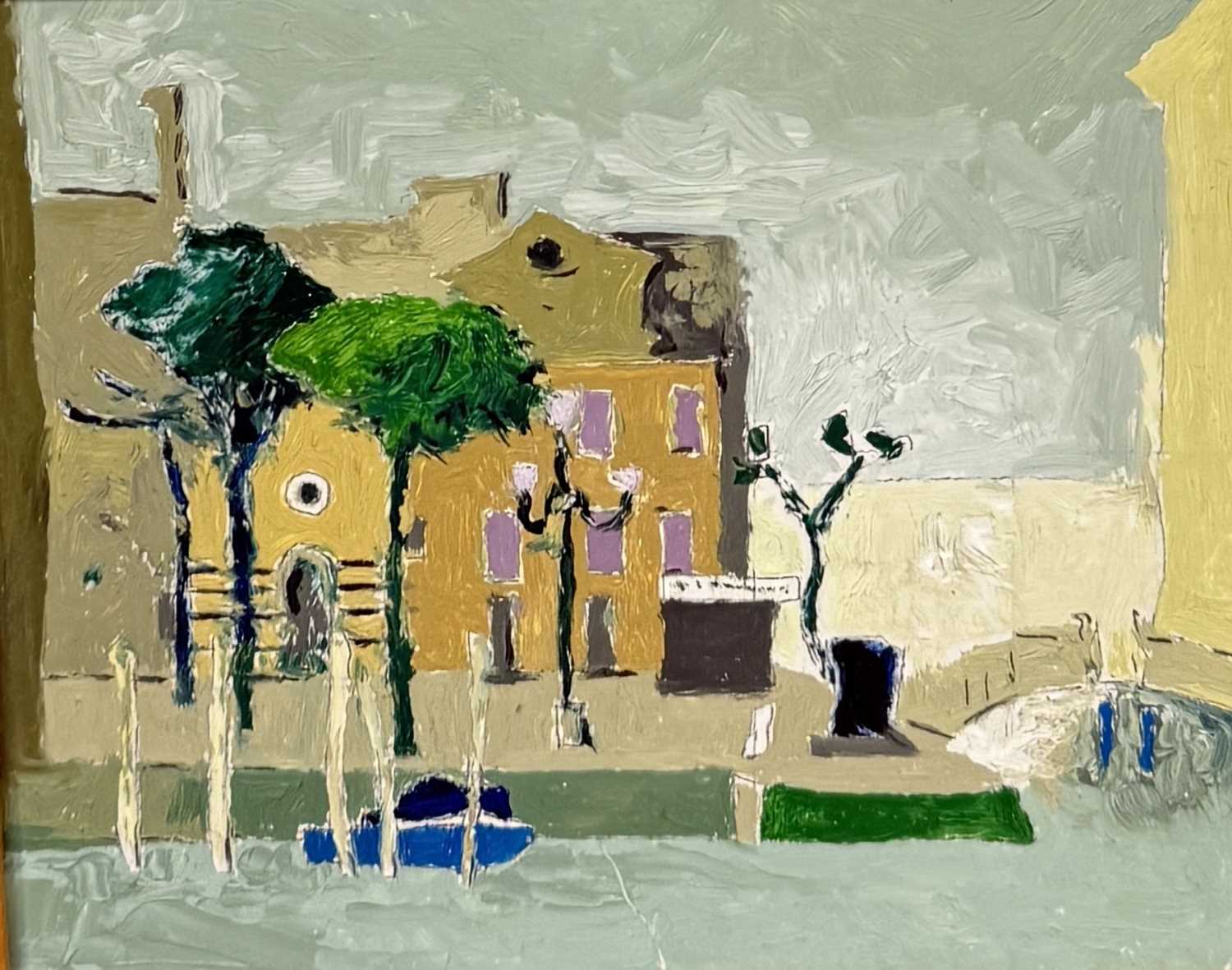 Lot 447 - DAVID FOWKES: A PAINTING ON BOARD DEPICTING