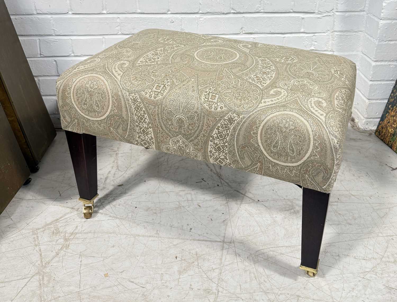 Lot 775 - GEORGE SMITH: A RECTANGULAR FOOTSTOOL