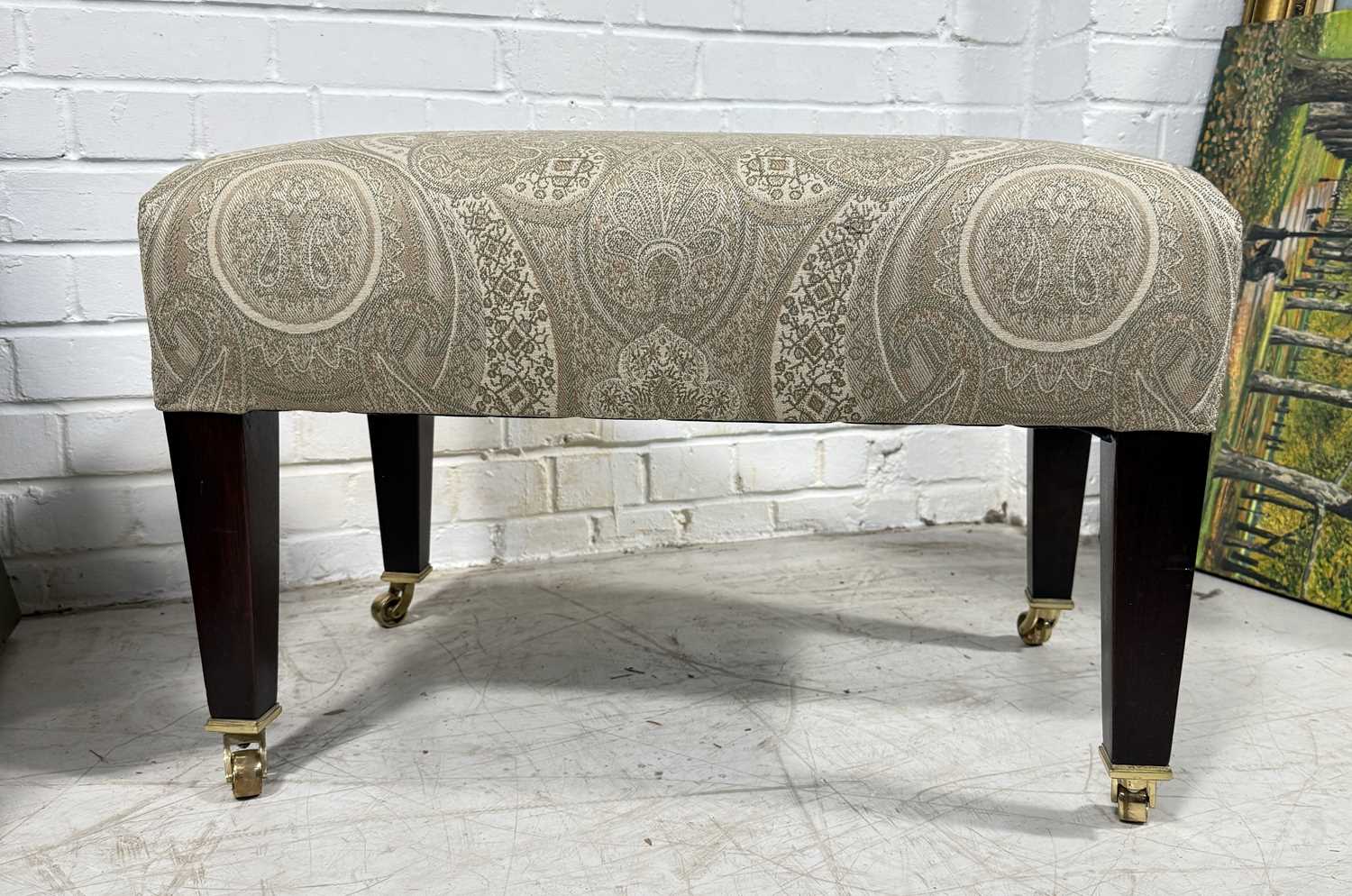 Lot 775 - GEORGE SMITH: A RECTANGULAR FOOTSTOOL