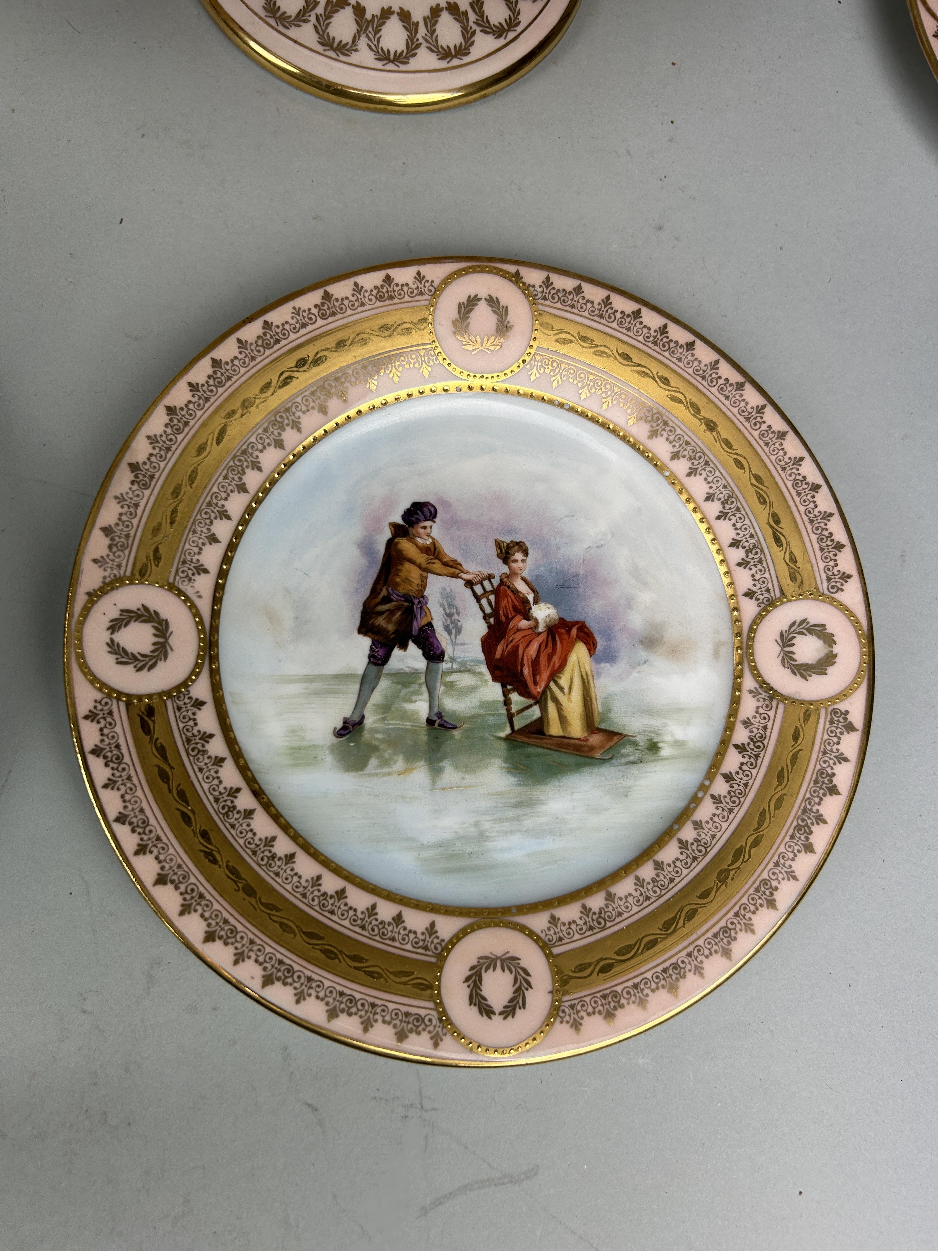 Lot 678 - LIMOGES PORCELAIN: TO INCLUDE PLATES AND