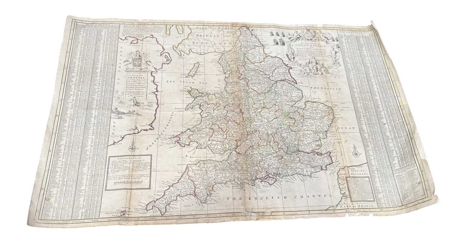 Lot 716 - HERMAN MOLL: A MAP, THE SOUTH PART OF GREAT