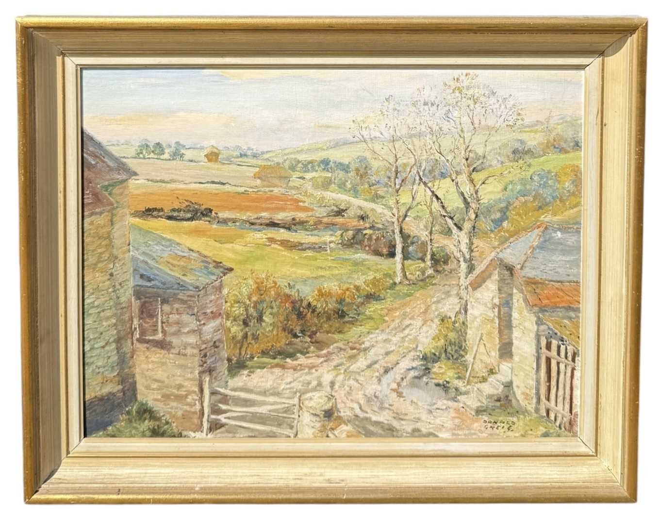Lot 688 - DONALD GREIG (BRITISH 1916-2009): AN OIL