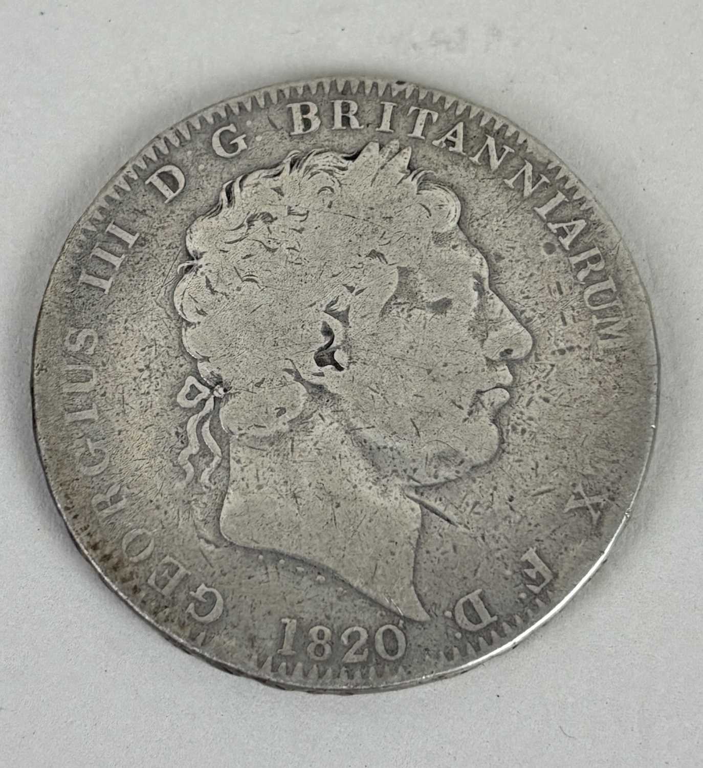 Lot 162 - A GEORGE III 1820 SILVER CROWN COIN