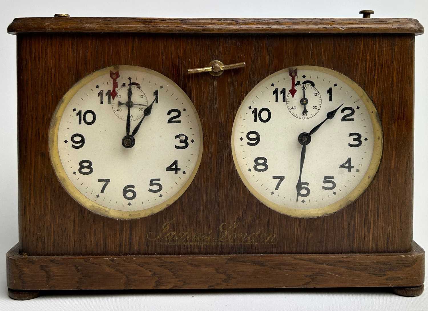 Lot 172 - A COMPETITION CHESS CLOCK PROBABLY BY